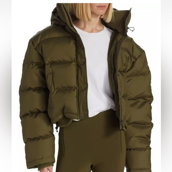 WARDROBE.NYC | Jackets & Coats | Wardrobe Nyc Green Cropped Down Puffer ...